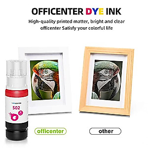OFFICENTER 10 Pack T502 502 Ink Refill Bottles for Ecotank ET-2760 ET-4760 ET-2750 ET-3760 ET-2850 ET-15000 ST-4000 ST-2000 ET-3710 ET-3850 ET-3750 ET-4850 ET-3830 ET-4750 ET-2700 ST-3000 Printer