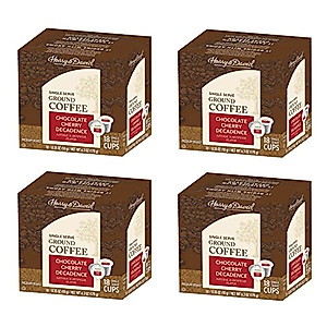 Harry & David Coffee in Single Serve Cups, 4/18 ct boxes (72 Count) (Chocolate Cherry Decadence)