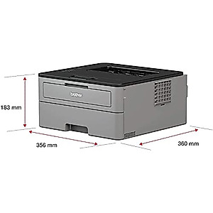Brother HL-L2300D Monochrome Laser Printer - Auto Duplex Printing - Up to 26 Pages/Minute - Up to 250 Sheet Paper Input - 2400 x 600 dpi - Hi Speed USB Connectivity, Wulic USB Printer Cable