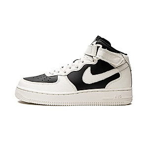 Nike Women's AIR Force 1 '07 Hi-Top Trainers Sneakers, Black/Sail-coconut Milk, 9.5