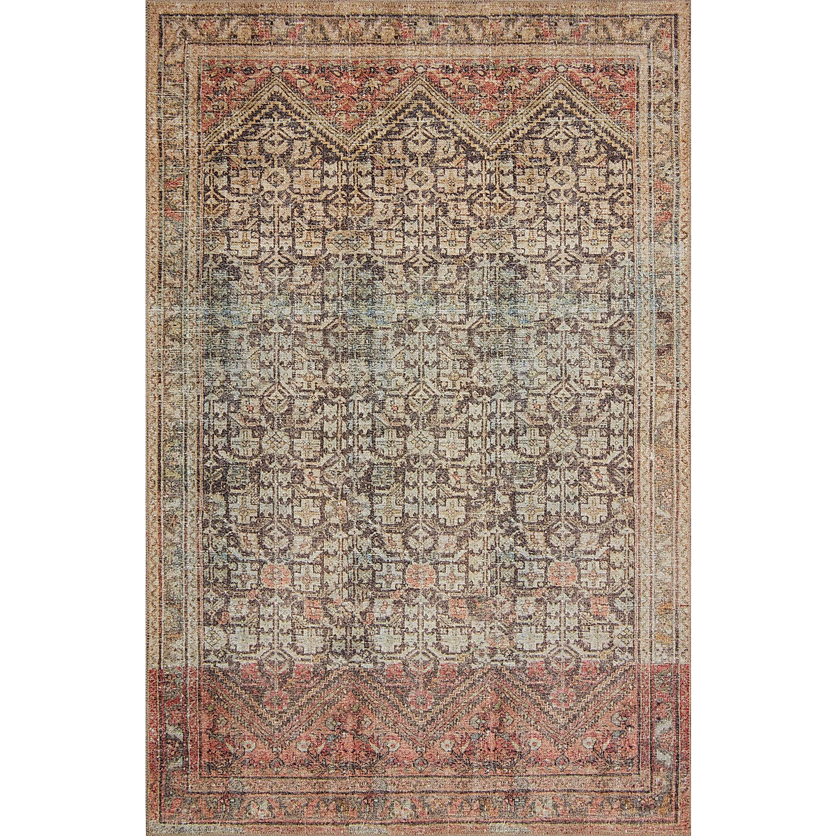 Loloi II Loren Charcoal/Multi 8'-4" x 11'-6" Area Rug