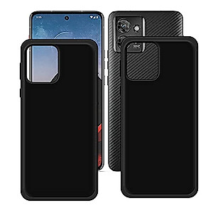 YZKJSZ Case for Motorola ThinkPhone Cover, [2 Pack] Shock-Absorption Light but Durable Soft Gel Black TPU Silicone Protection Case for Motorola ThinkPhone (6.6")