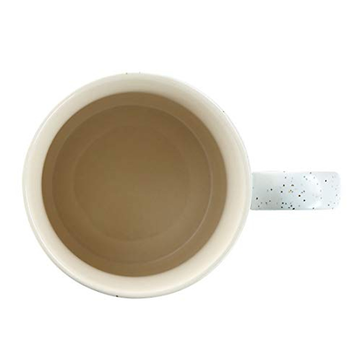 Pavilion Gift Company Retired and Taking Life One Sip at A Time-15oz Speckled Stoneware Coffee Cup Mug, 1 Count (Pack of 1), Beige