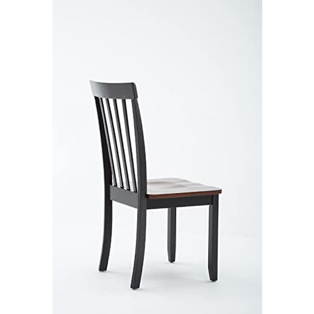 Boraam Bloomington Dining Chair, Black/Cherry, Set of 2