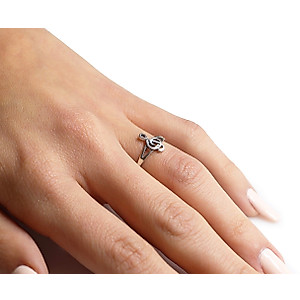 CloseoutWarehouse 925 Sterling Silver Euphony Bliss Music Note Ring Size 6