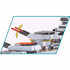 COBI Historical Collection World War II Battleship Bismarck, White