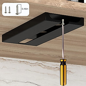 JAMEND CLXP - 2 PCS Plastic Wine Glass Rack, Under Cabinet Punch-free Wine Glass Holder, Glasses Storage Hanger Bar Kitchen Wine Glasses Organizer. (Black)