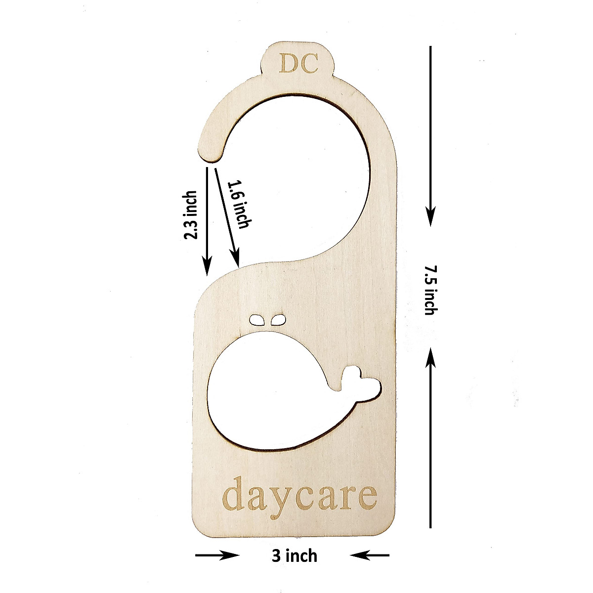 Goldenvalueable Baby Closet Dividers Wooden Animal Style for Nursery - 8PCS