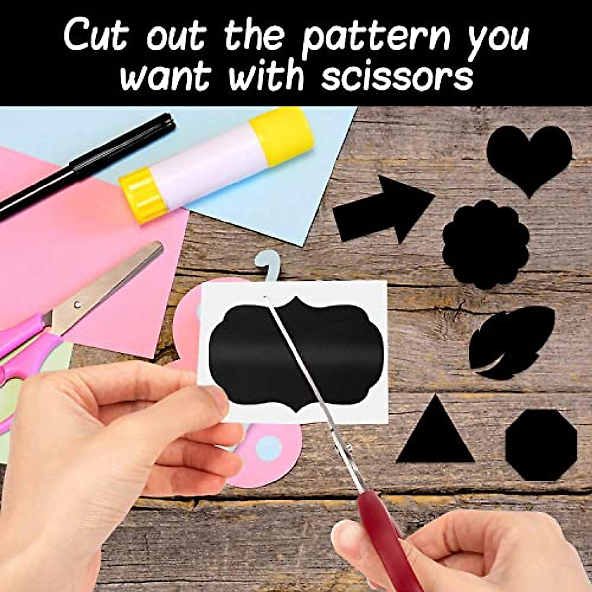 Chalkboard Labels 120pcs Marker Waterproof Blackboard Stickers with 1 Liquid Chalk for Mason Jars, Craft Rooms, Storage, Glass Bottle, Store Organize Home & Kitchen