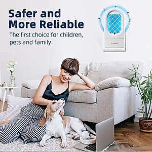 X-PEST Fruit Fly Traps for Indoors, Plug-in Fly Trap Indoor, Gnat Traps for House Indoor, Fly Insect Trap with UV Light, Fly Catcher for Fruit Flies, Gnats, Mosqutioes, Moths (2 Device + 12 Refills)