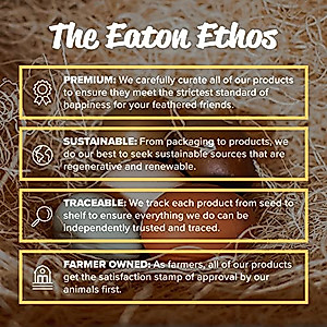 Eaton Pet and Pasture, Premium Laying Hen Nesting Pads, USA Grown & Sustainably Harvested, 13 x 13 (10 Pack)