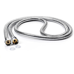 59 Inches Shower Hose,Bidet hose 304 Stainless Steel Handheld Shower Head Hose,The thread interface size is G1/2 (20mm)(Chrome)