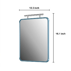 Double-Sided Meat Cutting Board,Stainless Steel/Wheat straw pp Cutting Board for meat,Dishwasher Safe,Juice Groove,16.1 * 12.2Inch