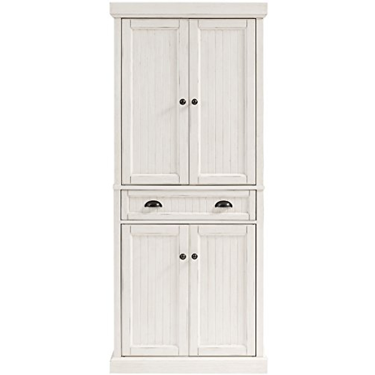 Crosley Furniture Seaside Kitchen Pantry Cabinet - Distressed White