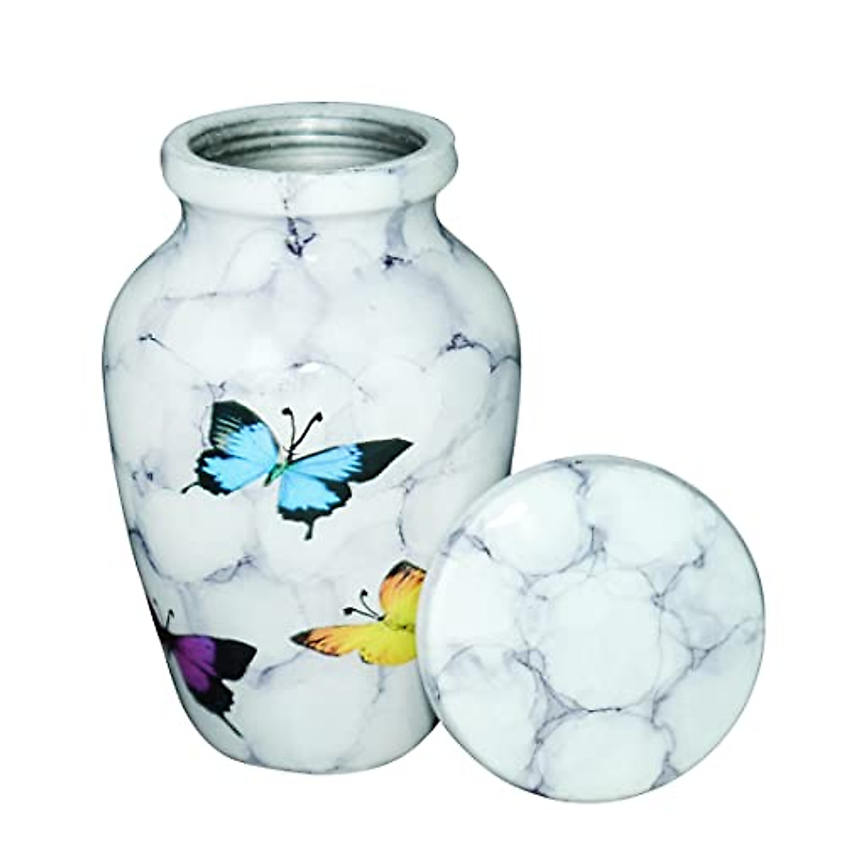 Small Designer Butterfly Urns with a Keepsake Velvet Box for Human Ashes | Handcrafted Cremation Urns for Human Remains