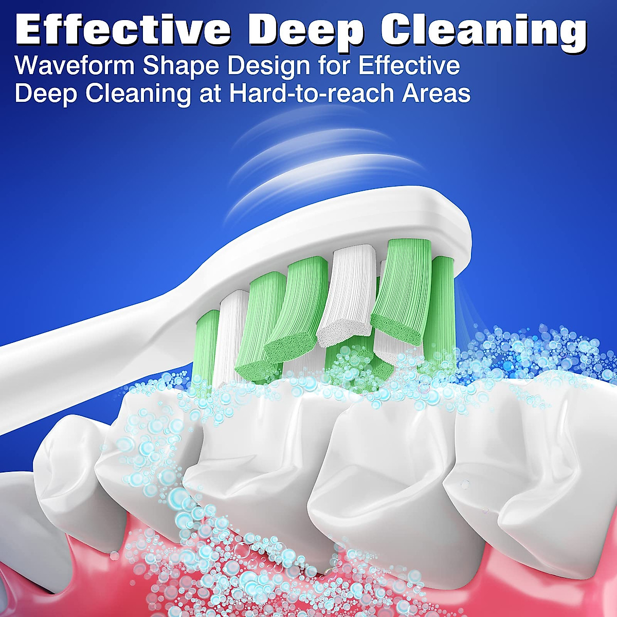 Jiuzhoudeal Toothbrush Replacement Heads for Philips Sonicare DiamondClean ProtectiveClean 4100 5100 6100 C2 G2 Electric Toothbrush Brush Heads White, 10 Pack