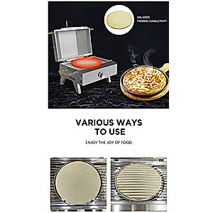 Portable Outdoor 430 Stainless Steel Propane BBQ Gas Grill + Pizza Oven Combo