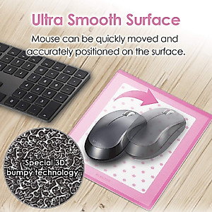 ELECOM Custom Photo Insert Mouse Pad Mat/Clipboard Folder/Message Pad/Picture/File Board/for Office/Pink MP-117P