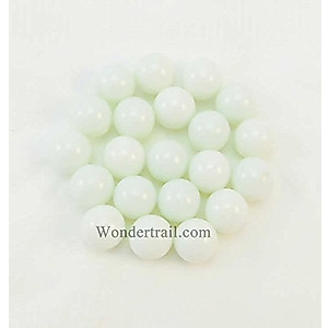 Wondertrail Vanilla 14mm Approximately 9/16 inch Glass Marbles Pack of 20