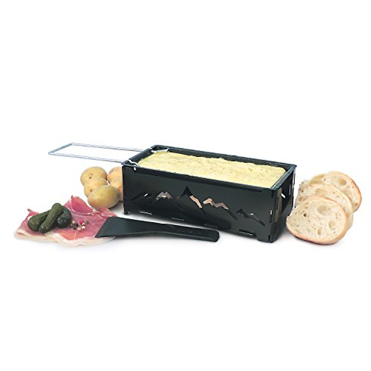 Swissmar Nordic Foldable Candlelight Raclette, Black