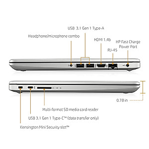 HP 14" HD AMD Ryzen 3 3.5GHz 4GB 128GB SSD Radeon Vega 3 Webcam Windows 10 Laptop