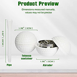 KOCAWIS Spice Grinder Multifunctional Golf Ball Vanilla Grinder Set 3-Pack Creative Vanilla Grinder Father's Day Gift for Dad Grandpa