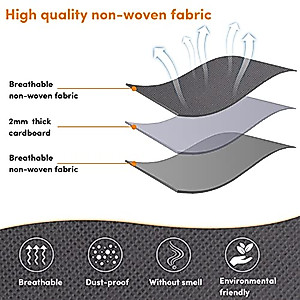 ORLANG Under Bed Shoe Storage Set of 2, Shoe Organizer Under Bed Fits 24 Pairs,Underbed Shoe Storage with Clear Window and 2 Sturdy Handles and Sturdy Zipper,breathable Materials (Grey)