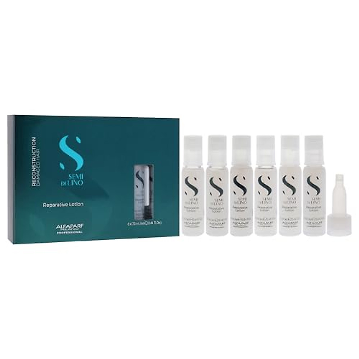 Alfaparf Milano Semi Di Lino Reconstruction Reparative Shampoo for Damaged Hair - Color Safe, Hydrating Shampoo for Dry Hair - Restores Fiber & Elasticity - Sulfate & Paraben Free - Vegan (8.45 oz)