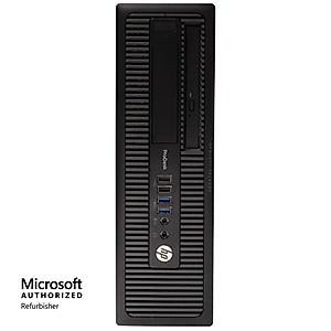 HP ProDesk 600G1 Small Desktop Computer (SFF) | Quad Core Intel i5 (3.20GHz) | 8GB DDR3 RAM | 500GB HDD Hard Disk Drive | Windows 10 Pro | 24in Monitor | RGB Mouse + Keyboard (Renewed)