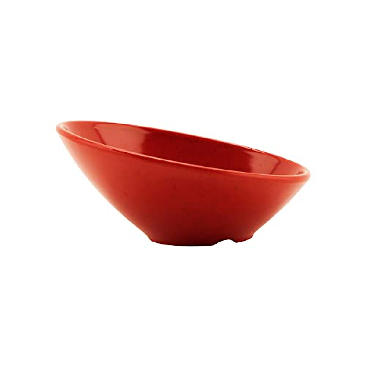 G.E.T. B-788-RSP Angled Cascading Serving Bowl for Salads, Rice and Dessert, 16 Ounce / 8", Red