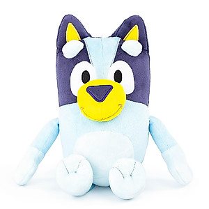 Jay Franco Bluey Plush Mini Pillow Buddy & 40 x 50 Inch Travel Throw Set - Kids Super Soft 2 Piece Blanket Set