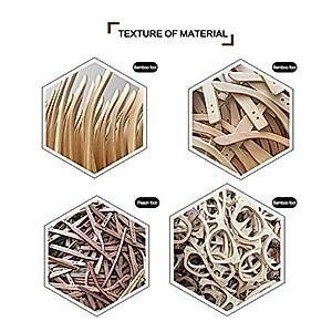 Long Keeper Bamboo Wood Arms Sunglasses for Women Men (Black, Blue)