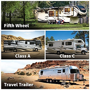 SnapPad XTRA (4-Pack) | Four-Point RV Leveling System Featuring 9” Round Jack Feet | Adds 61% Additional Surface Area For Stability, 5 lbs Per Pad & 11” Total Width | Must-Have RV Accessories