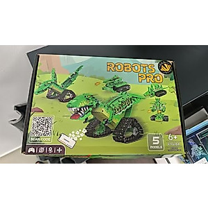 AKWME RC Robot Building Set - 5 in1 T. rex Toy with APP or Remote Control, DIY Engineering Robotics/Mech Dinosaur/Dragon Warrior/Pterosaur/Stegosaurus STEM Birthday Gifts for Kids 6-12 Years Old