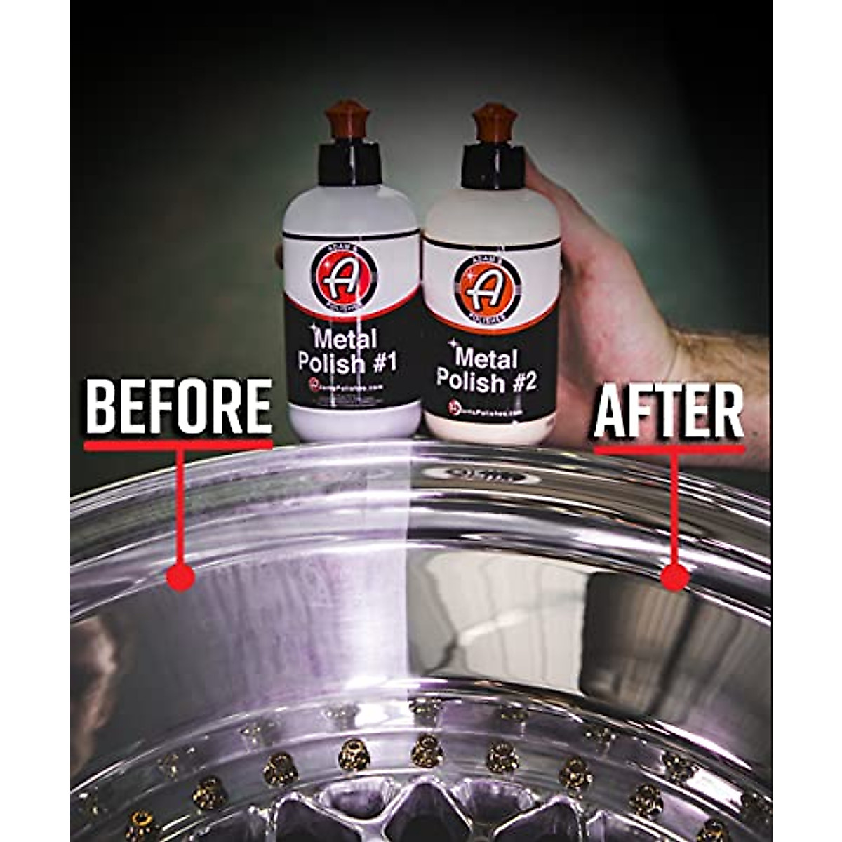 Adam's Metal Polish #2 - Part Two of Our Two Step Metal Polishing System That Adds The Finishing Touch to Metal, Steel & Chrome Surfaces