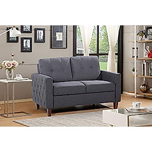 US Pride Furniture Love Seats, Dark Gray