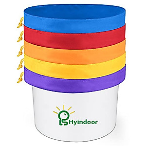 Hyindoor Bubble Bags 5 Gallon 5 Bag Herbal Ice Bubble Hash Bag Essence Extractor Kit Come with Pressing Screen and Storage Bag