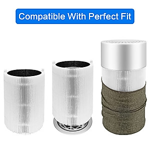 Blue Pure 411 Compatible with Blue Air Filter Purifier Replacement 411+, 411 Auto and Mini Air Purifier, 2 Packs