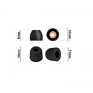 12 pcs Small Size (S-BHB-BMF-sB) Hybrid and Memory Foam Replacement Set Adapters Earbuds Ear Tips Compatible with Sony in-Ear Earphones Headsets