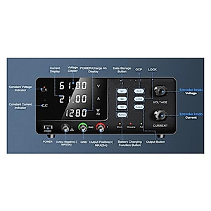 DC Bench Power Supply 30v 20a Adjustable Source 60v10a Battery Charging Regulated Power Supply 3 Sets of Stored Data(60V 20A)