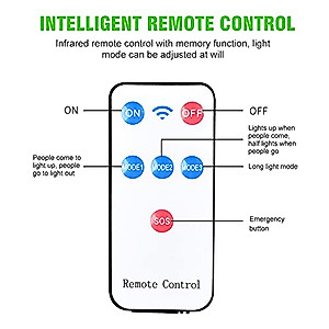 AKSPET Lights 1pack LED COB Solar Light IP65 Waterproof PIR Motion Sensor Remote Control Garden Outdoor Lighting Solar Street Lamp with Lamp Pole Household Bulbs (Color : Style 2)