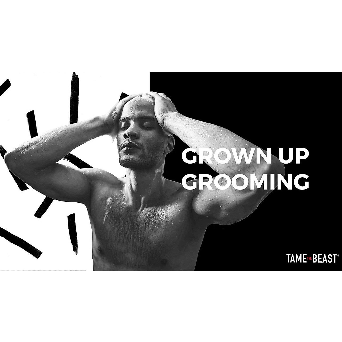 Beast Caffeine Conditioner 32oz Large Liter Size - Ginseng Argan Oil Vitamins B Green Tea Eucalyptus Pomegranate Oils Shea Butter Aloe - Paraben Free Moisturizing DHT Blocking Dry Scalp Tame the Beast