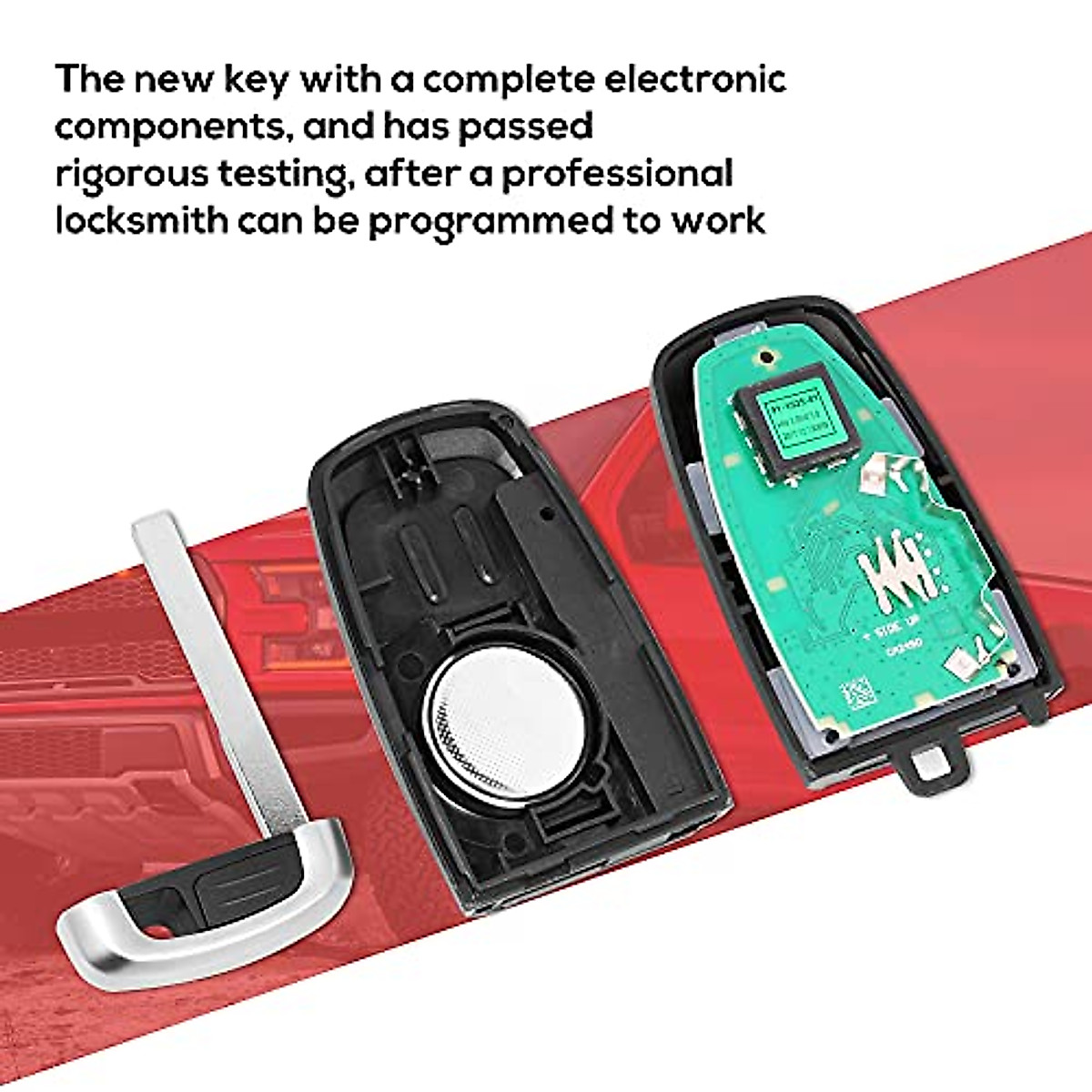 VOFONO Fits for Keyless Entry Remote Control Replacement Key Proximity Fob Ford Ecosport 2018-2020/Edge 2017-2020/Explorer 2018-2020/ Fusion 2017-2018/Ranger 2019-2020/F-150 F-250 F-350 F-450 F-550