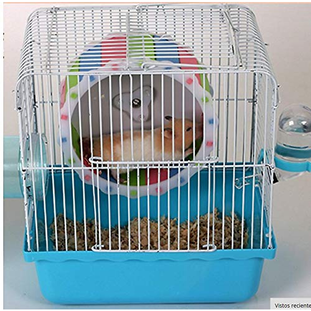 Hamster Exercise Wheel,Hamster Running Wheel Toy,Silent Plastic Runner for Rat Gerbil Hedgehog Chinchilla Guinea Pig Mice - Easy Attach to Cage