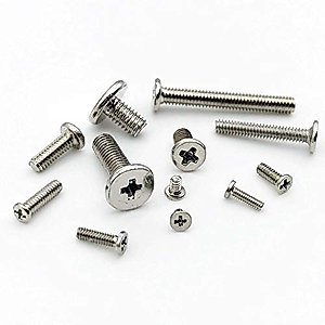LXBO-FF 50pcs M1.2 M1.4 M1.6 Mini Micro Wafer Flat Head Screw Bolt for Laptop Notebook Computer Phone Glasses (Color : 6mm, Size : M1.6 50pcs)