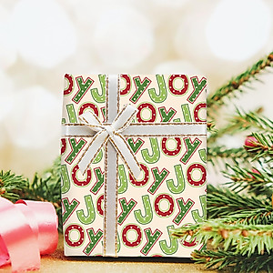 Whaline 12Pcs Christmas Cotton Fabric Bundles Xmas Tree Snowflake Dot Stripe Printed Fat Quarters Holiday Sewing Fabrics for DIY Handmade Crafting, 18 x 22 Inch