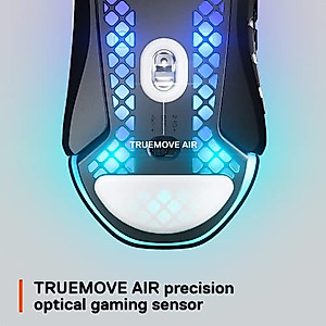 SteelSeries Aerox 9 Wireless – Ultra-Lightweight Wireless Gaming Mouse – 18000 CPI – TrueMove Air Optical Sensor - Water Resistant– 180 Hour Battery – 18 Programmable Buttons