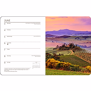 Italy Weekly Engagement Calendar 2024, Planner 6.5" x 8.5" Spiral Bound