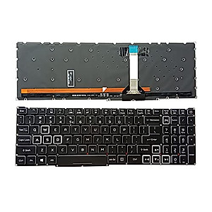 Garende Laptop Replacement Keyboard Repair us English Layout with Backlight for 300 PH315-52 5C1 Professional Durable High Performance, White