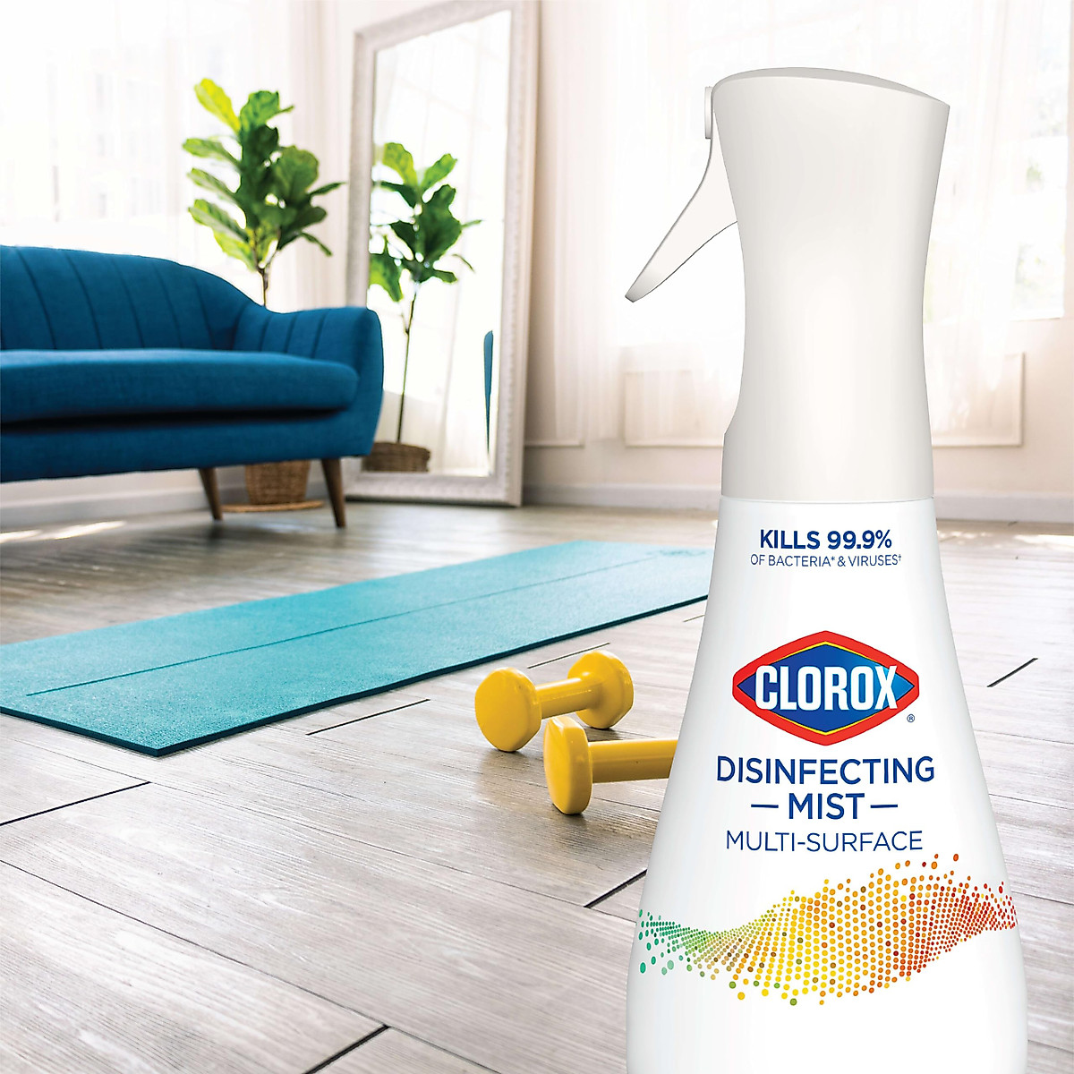 Clorox Disinfecting Mist, Multisurface Cleaner, Lemon and Orange Blossom, Sanitizing Spray & Refill, 16 Ounces